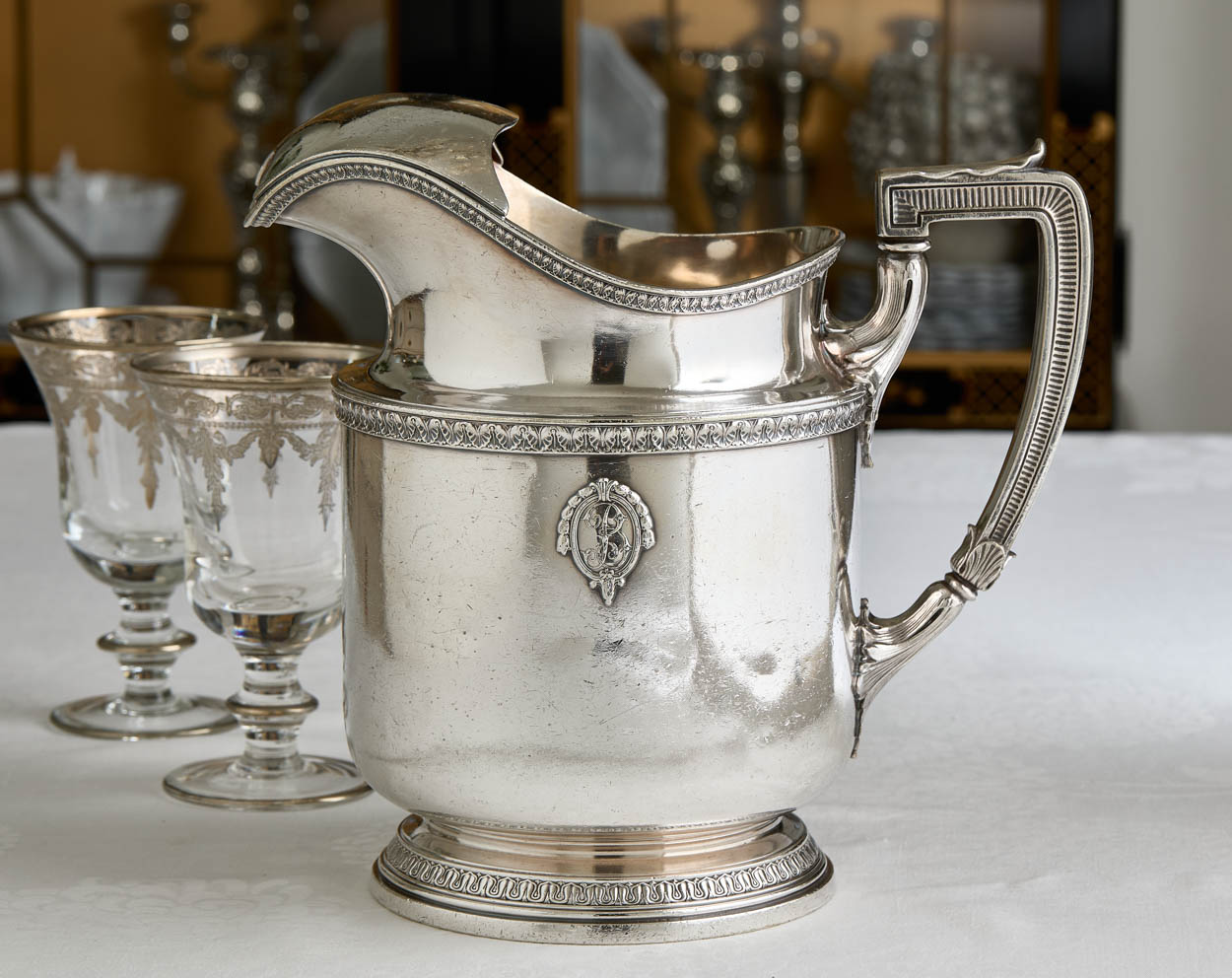 Massive Vintage Bowman Biltmore Hotel Water Pitcher, 8 Pints Massive Vintage Bowman Biltmore Hotel Water Pitcher, 8 Pints